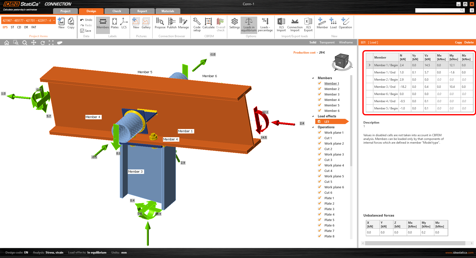 Tekla Structures BIM Link tutorial - Steel connection internal forces import | IDEA StatiCa